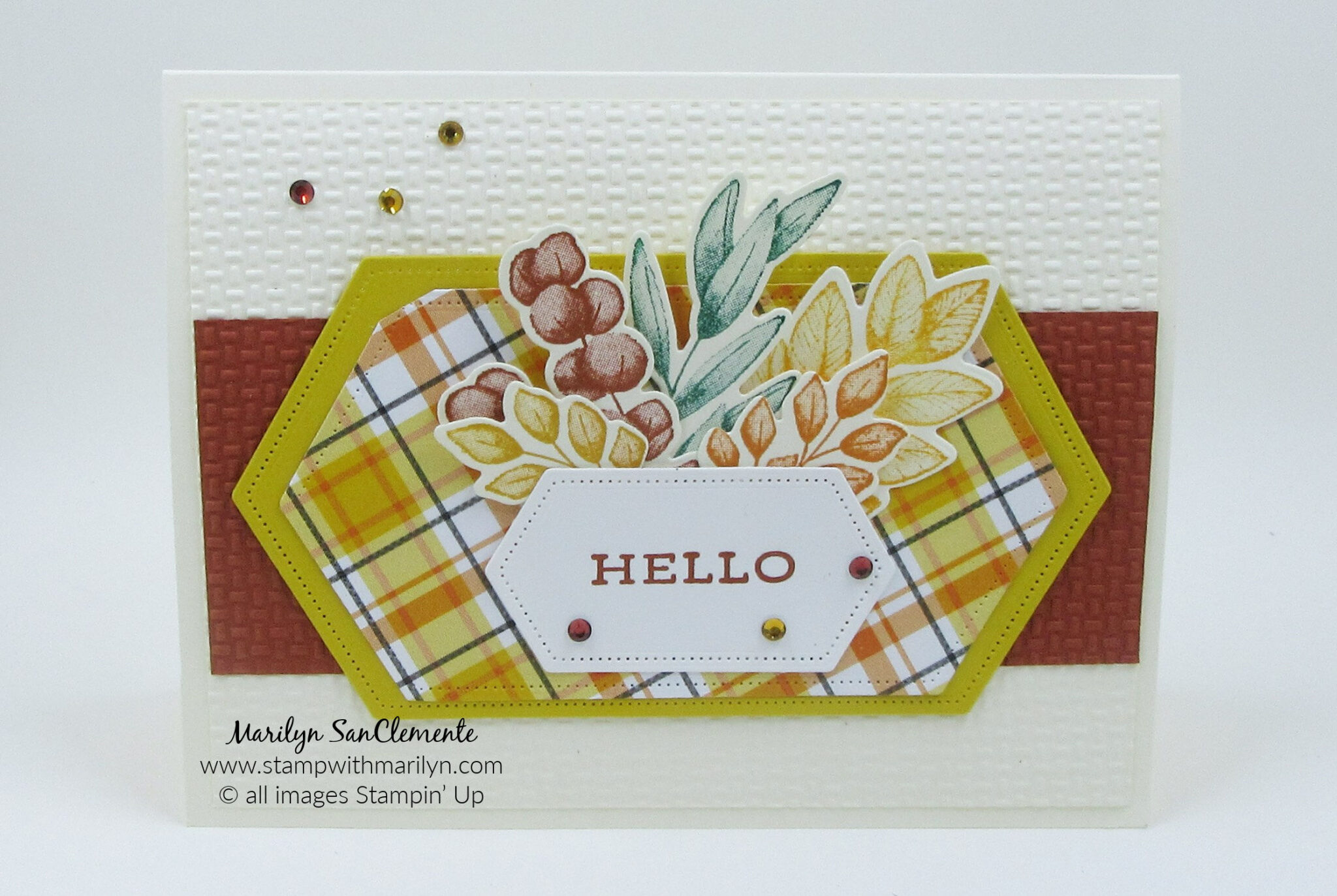 Quick Forever Ferns Card for Fall - Stamp with Marilyn
